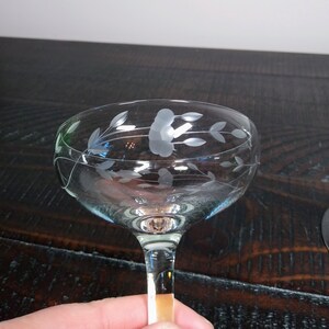 Princess House Heritage Coupe Champagne Glasses, Pair of Crystal ...