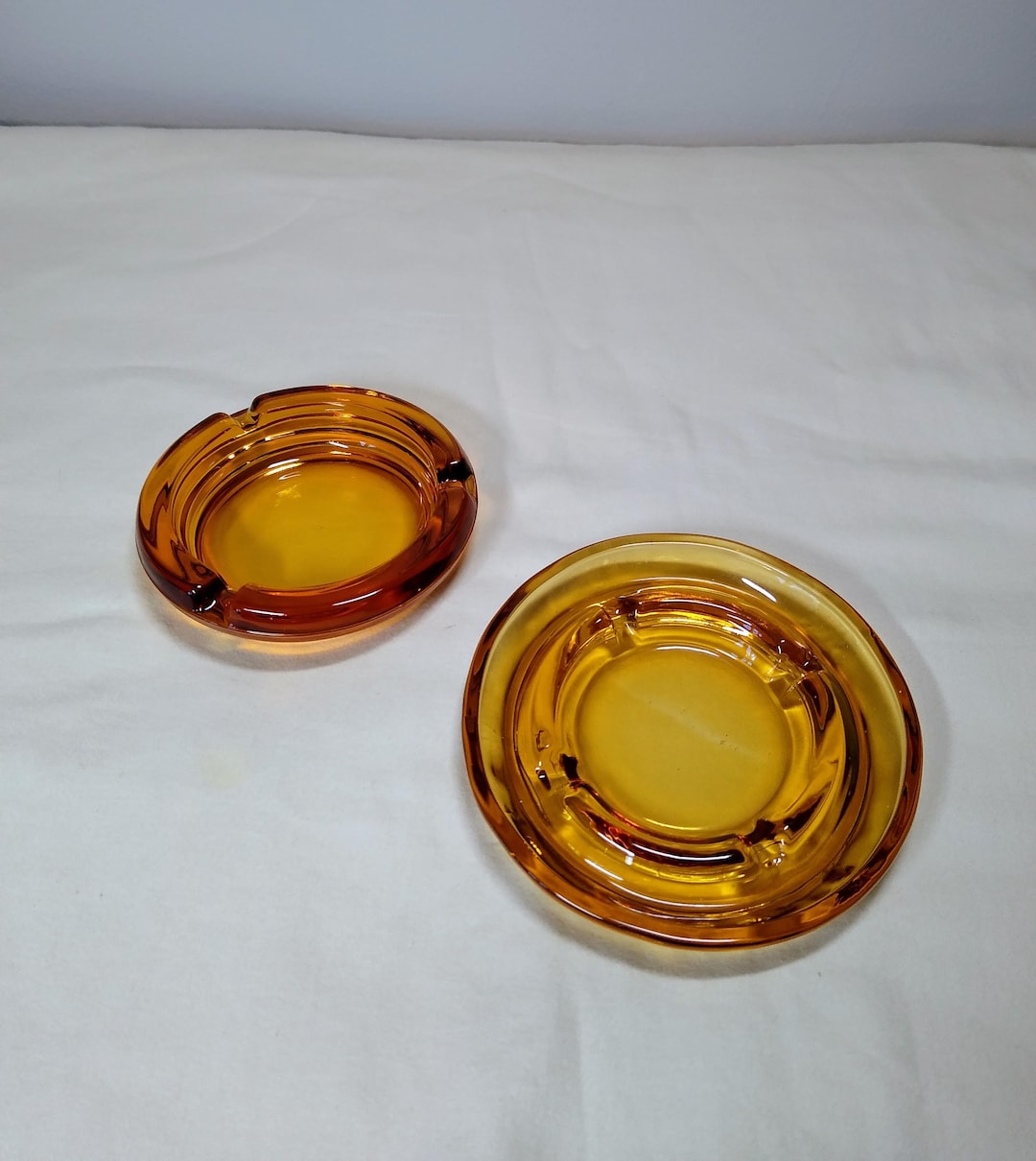 Small Amber Glass Ashtray, Vintage Amber Ashtrays, Sold Separately - Etsy