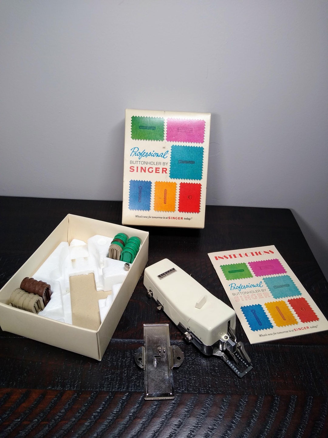 Singer Professional Buttonholer, Vintage Sewing Machine Accessory ...