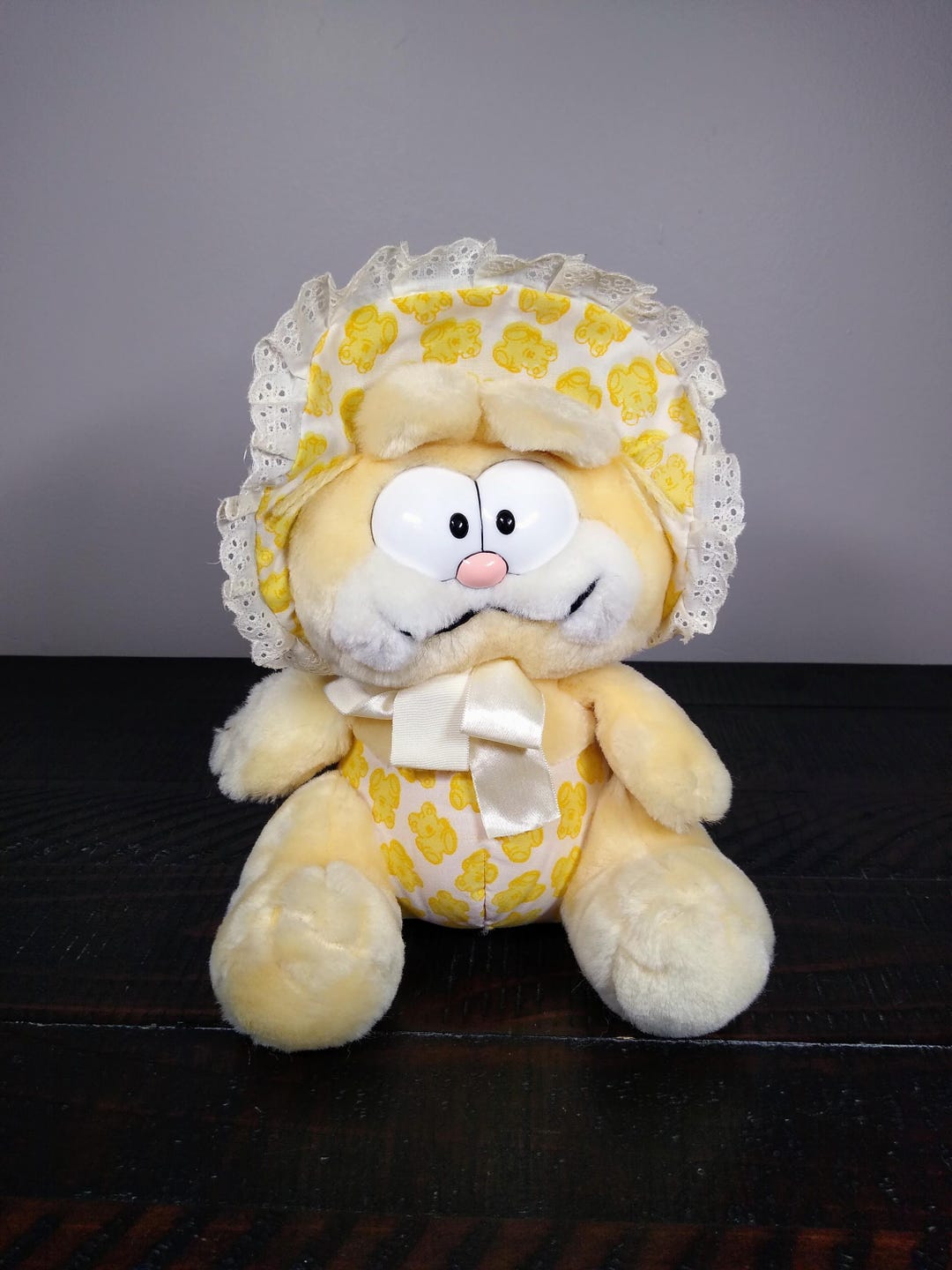 Baby Garfield Plush Toy, Vintage Yellow Baby Garfield Stuffed Animal ...