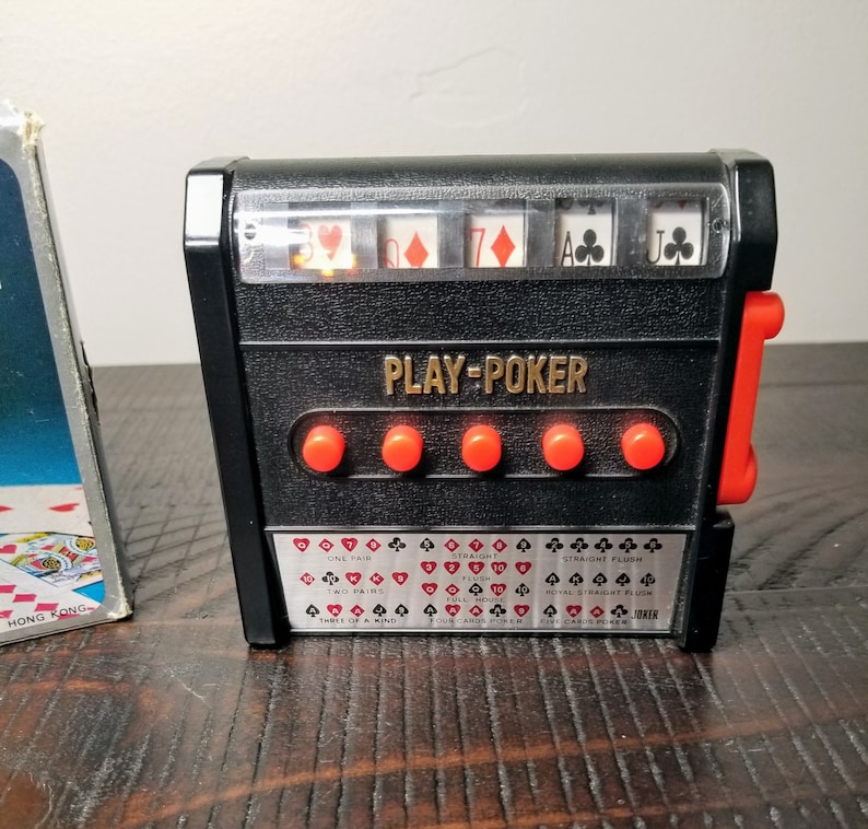 Vintage Play Poker Fully Automatic Battery Operated Mini - Etsy