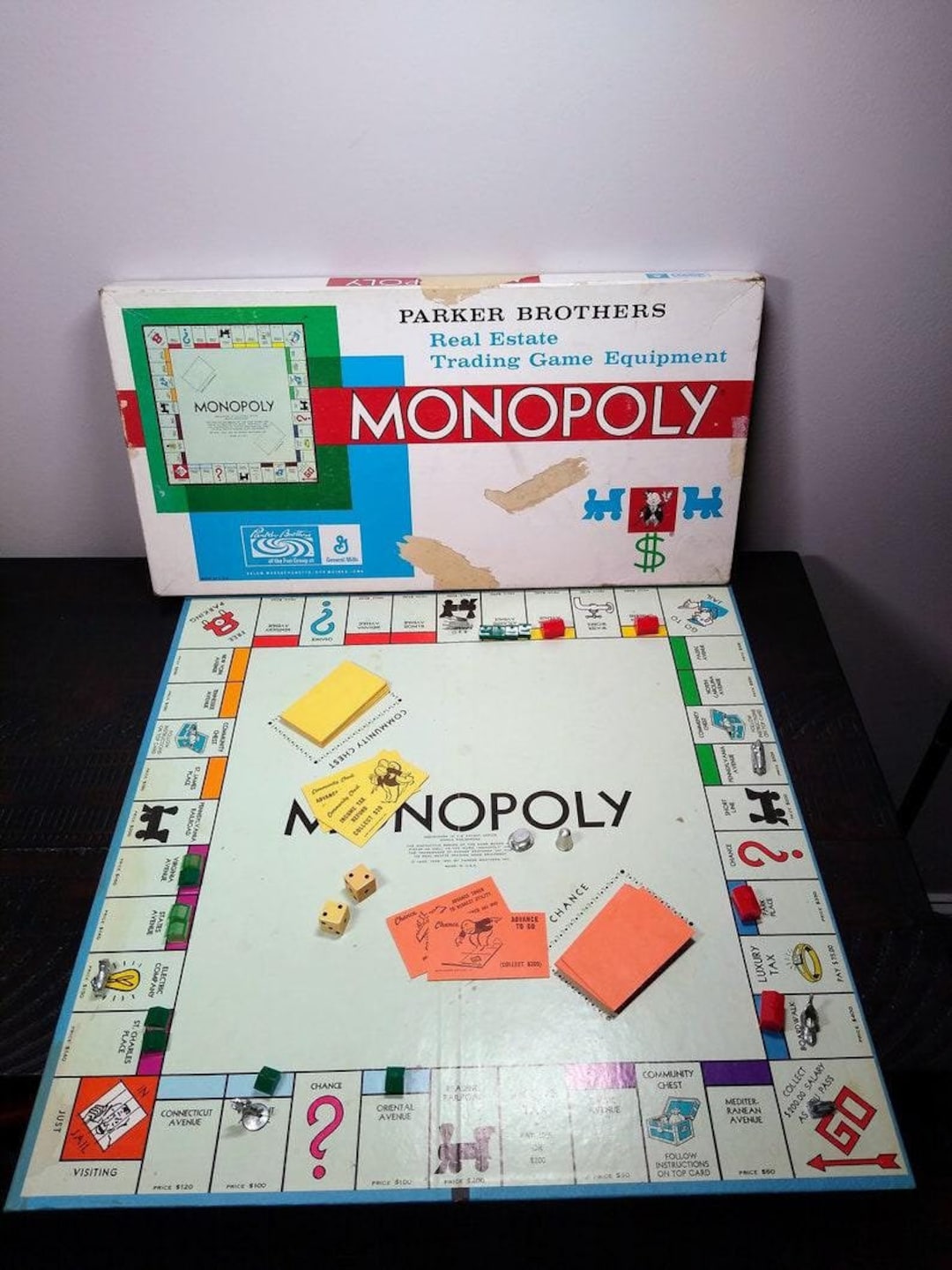 1961 Monopoly Board Game, Vintage Parker Brothers Game - Etsy
