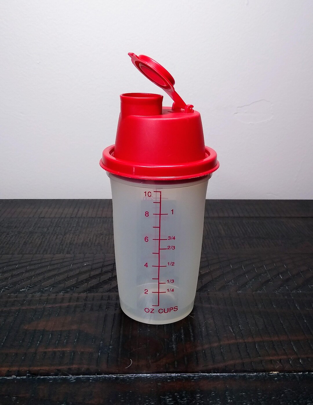 Tupperware Quick Shake Bottle, Vintage Red Tupperware Blender Bottle - Etsy