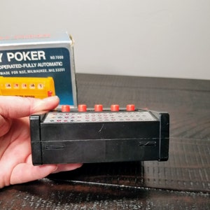 Vintage Play Poker, Fully Automatic, Battery Operated Mini Poker ...