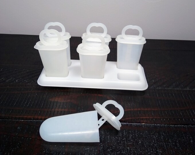 Tupperware Popsicle Maker, Vintage Ice Tups Set, Popsicle Molds, Sticks ...