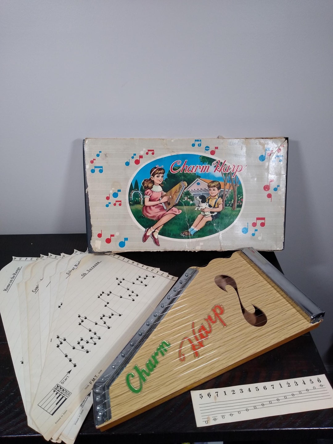Charm Harp Toy Harp From the 1950s - Etsy
