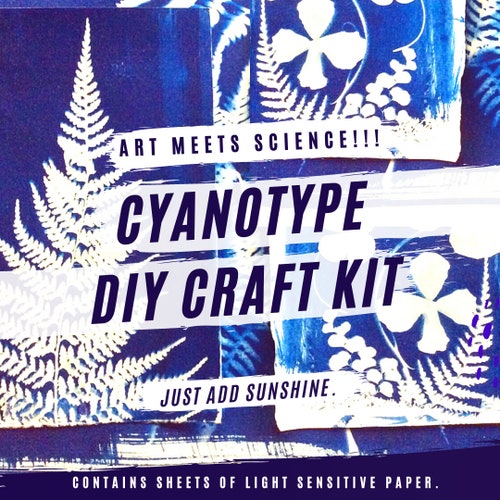 DIY Solar Printing Kit Craft Kit Cyanotype Kit Solar - Etsy Australia
