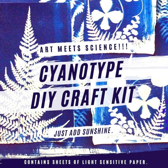 Cyanotype Paper Craft Kit DIY Sun Printing Kit Cyanotype - Etsy