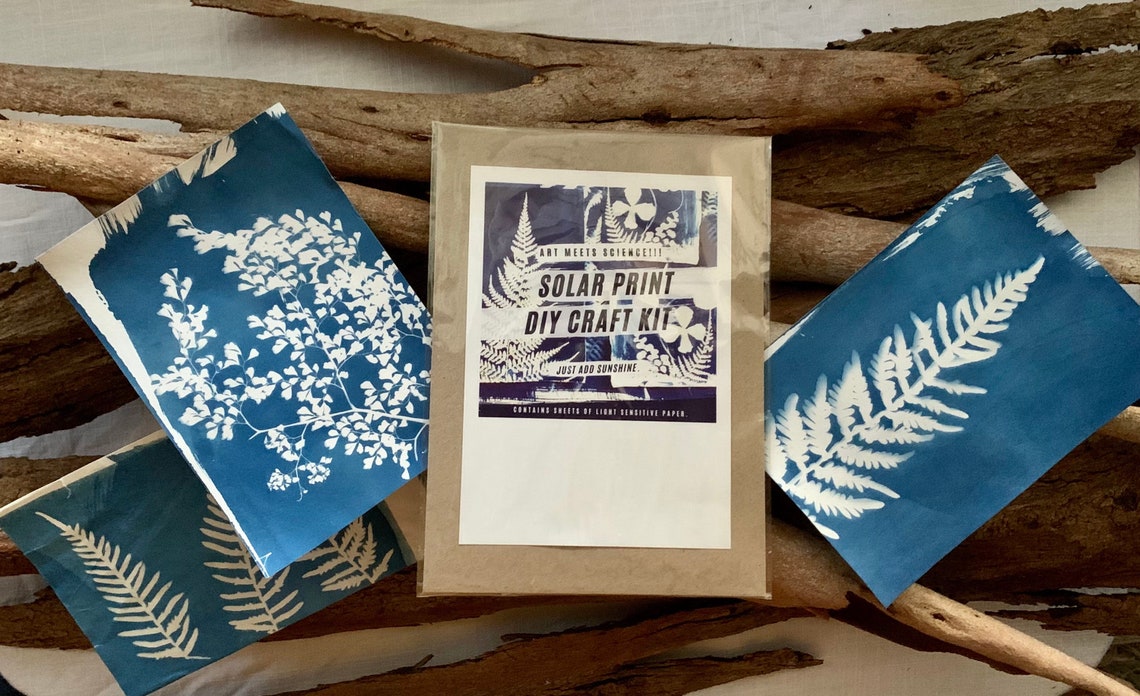 Cyanotype Paper Craft Kit DIY Sun Printing Kit Cyanotype - Etsy