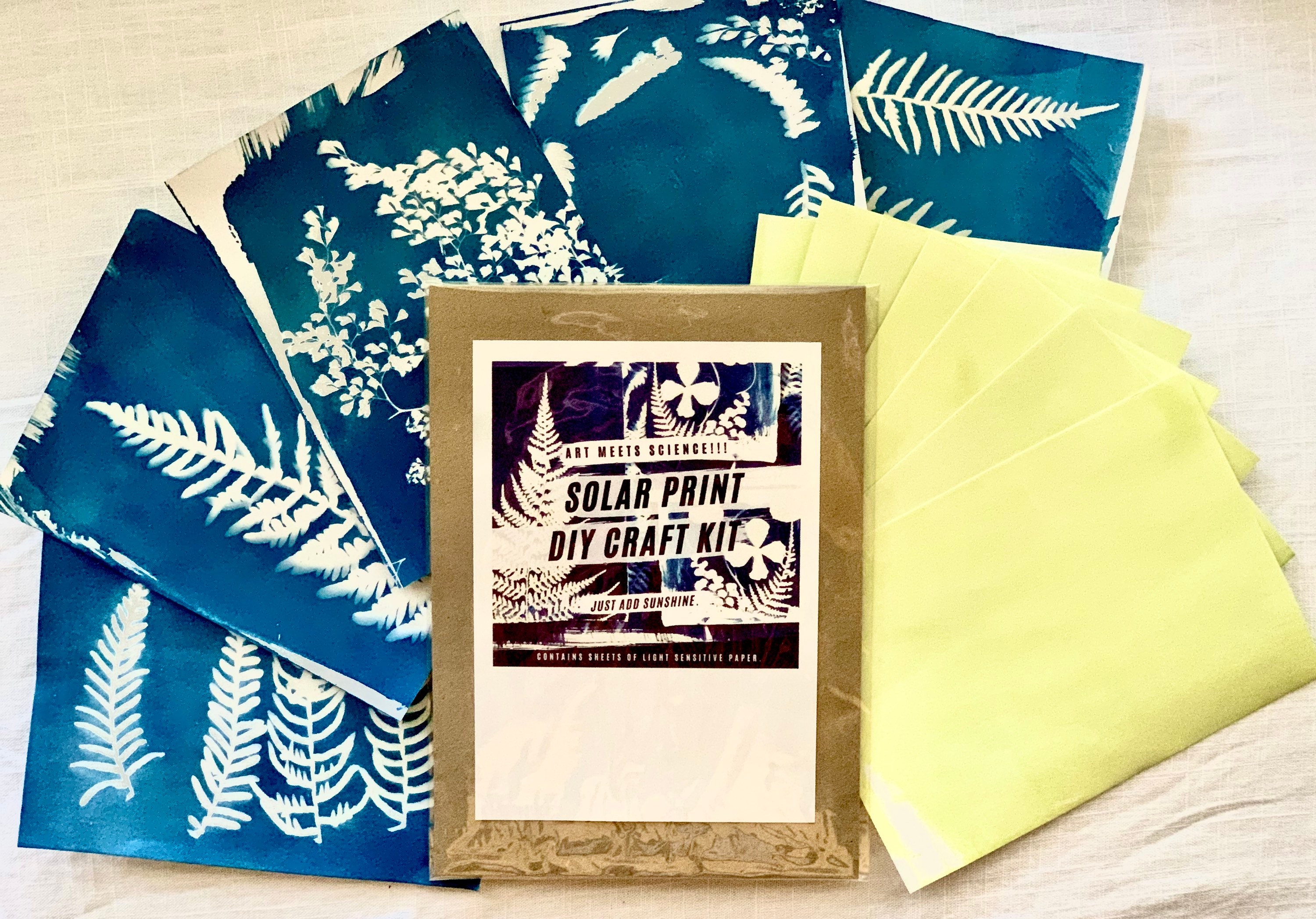 Cyanotype Paper Craft Kit DIY Sun Printing Kit Cyanotype - Etsy