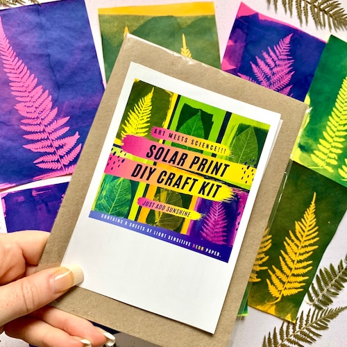 Sun Print Paper Craft Sun Print Paper Neon Kit Sun - Etsy