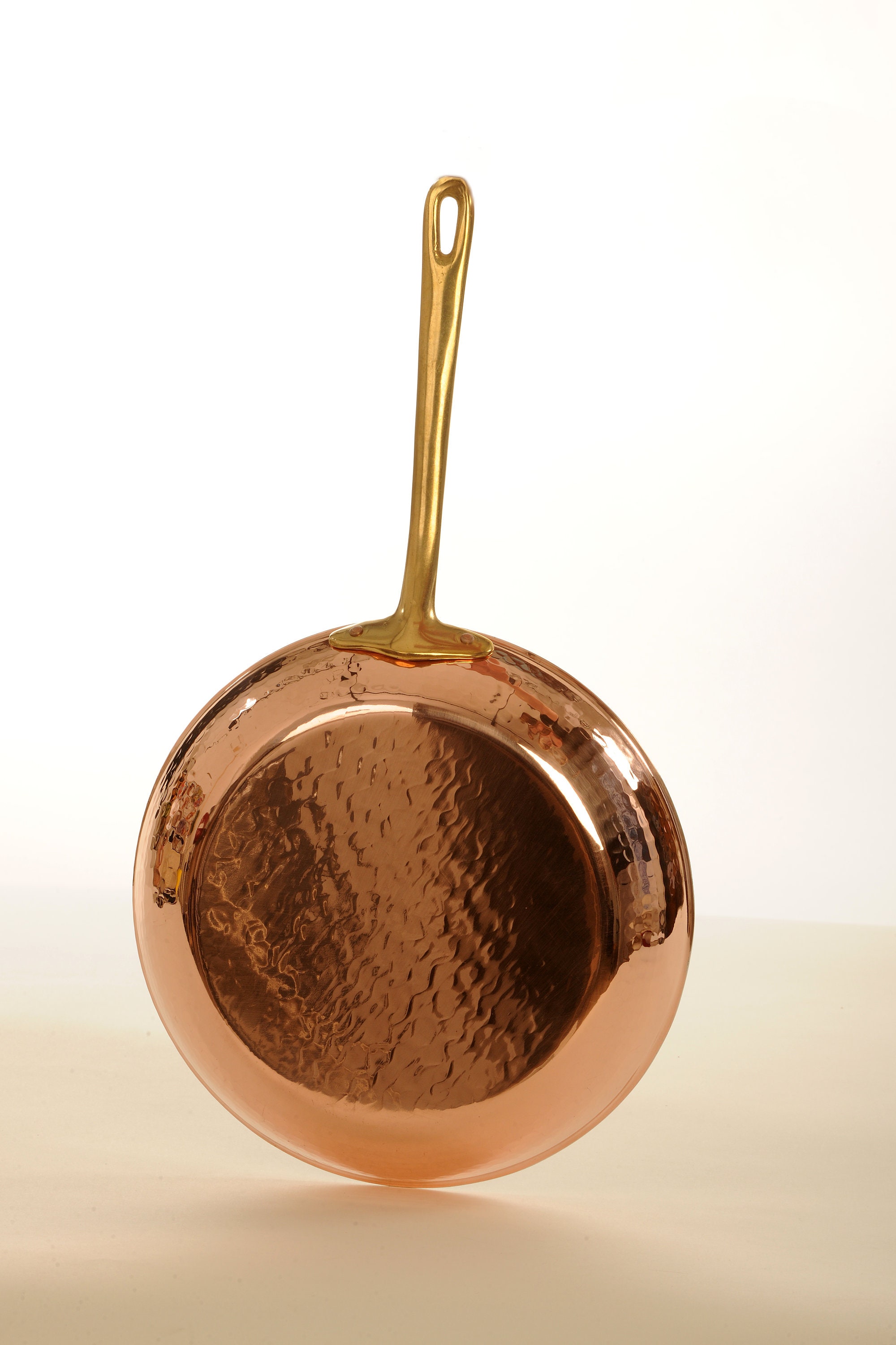 New Copper Fry Pan With Long Brass Handle 11.81 Inches - Etsy