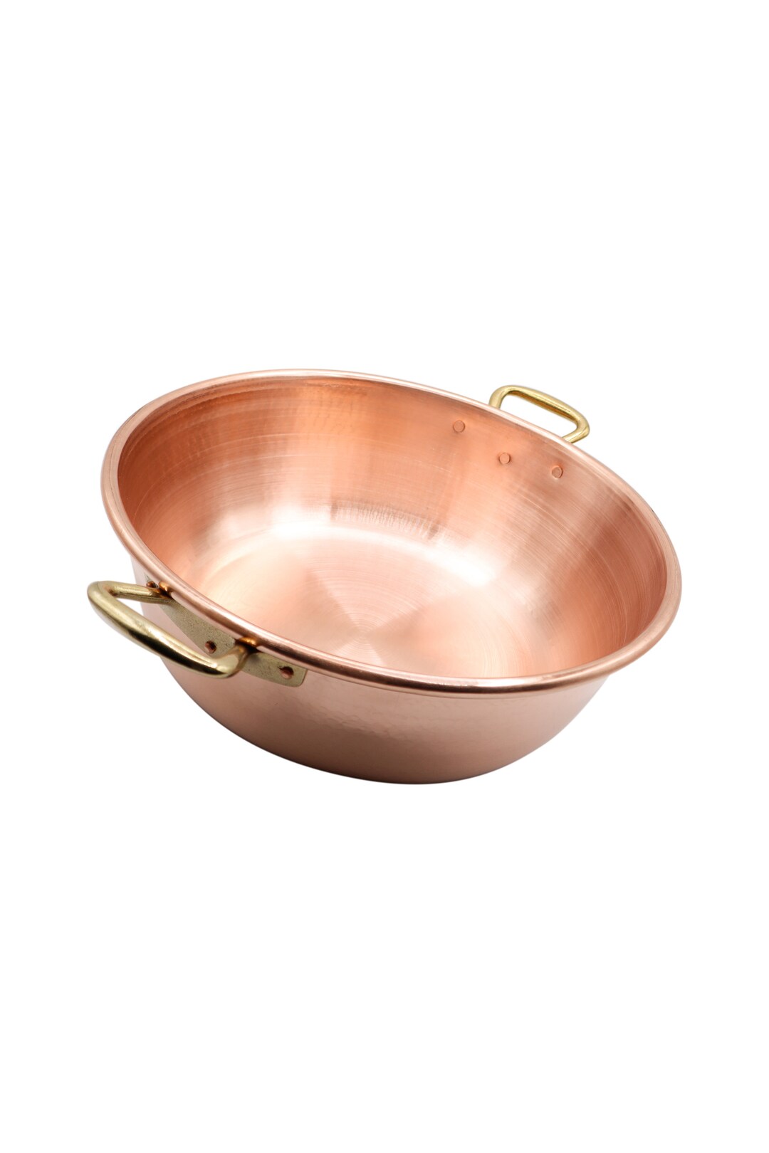 New Copper Jam Pan With Brass Handles 14 Inches Diameter Handcrafted ...