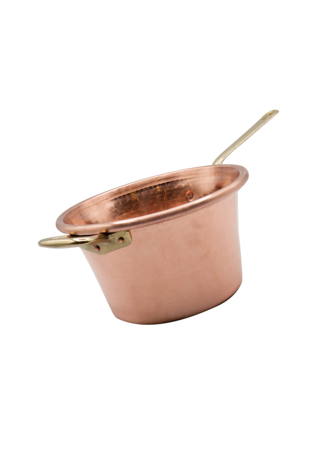 Handcrafted Copper Pot With Brass Handle 25 Cm Diameter Copper Pot ...