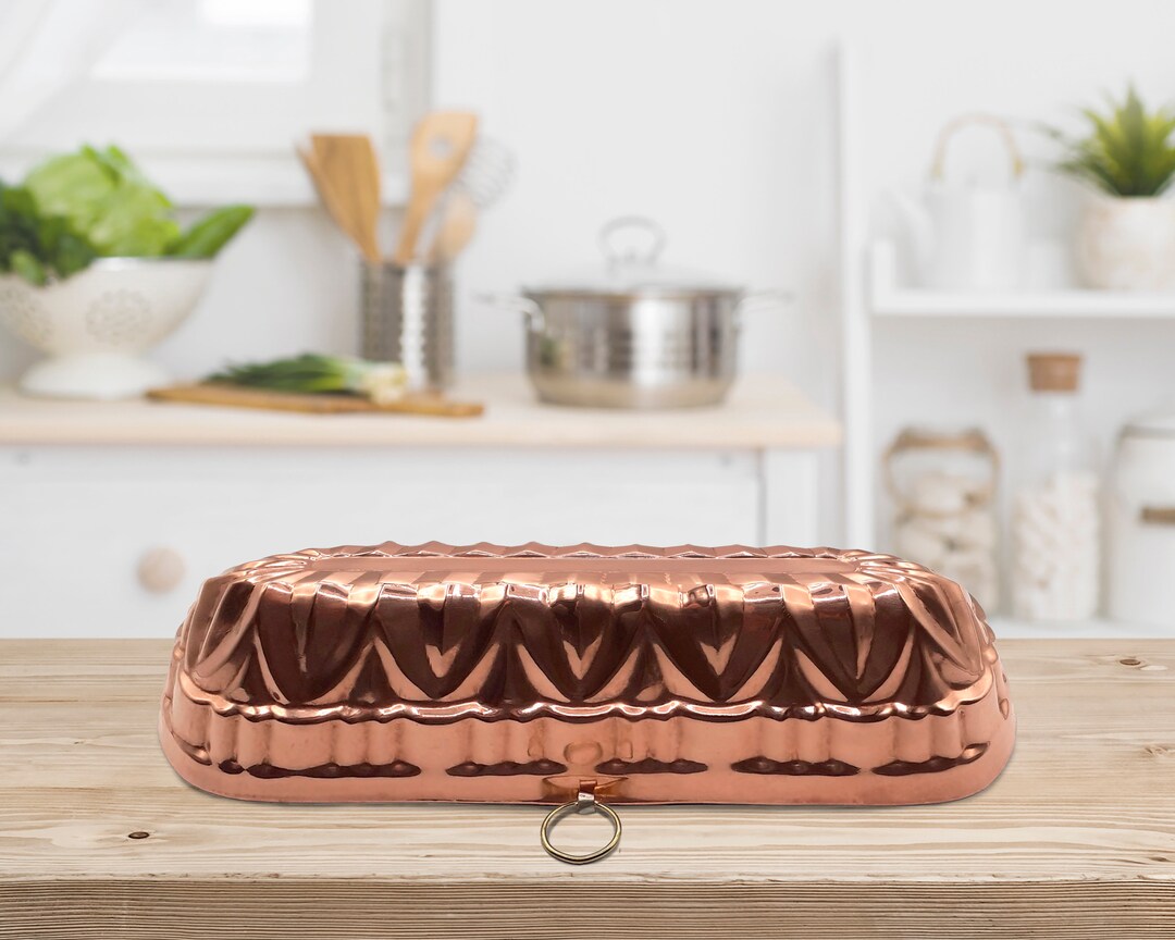 Copper Loaf Mold Vintage Copper Jelly Mold Copper Loaf Pan Copper ...