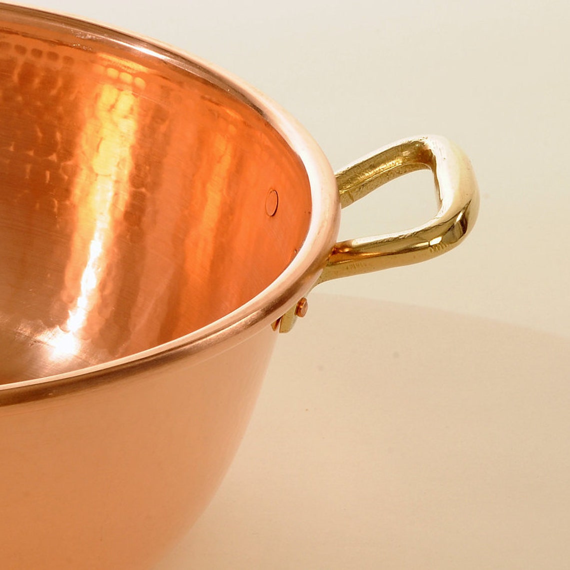 New Copper Jam Pan With Brass Handles 14 Inches Diameter Handcrafted ...