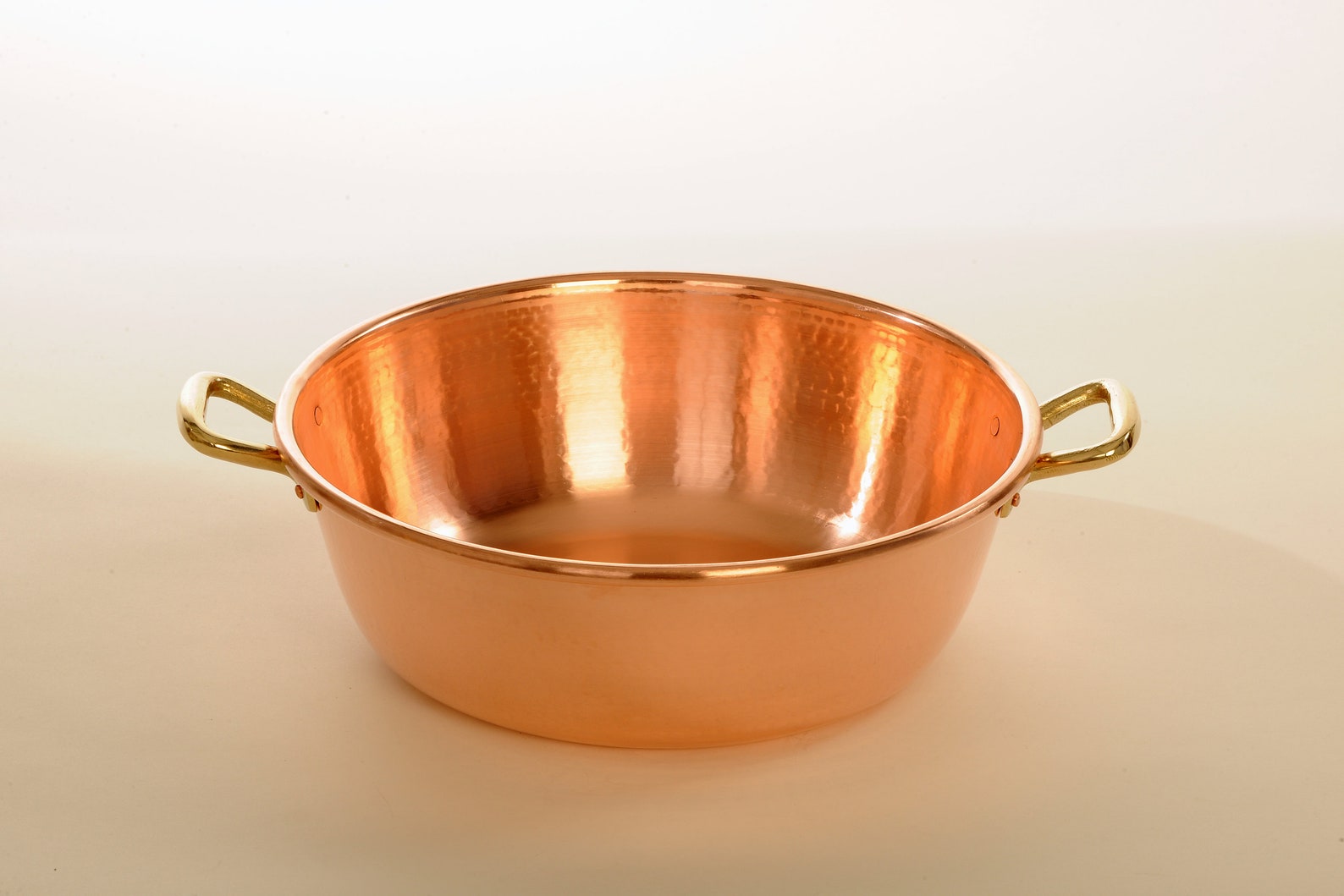 New Copper Jam Pan With Brass Handles 14 Inches Diameter - Etsy