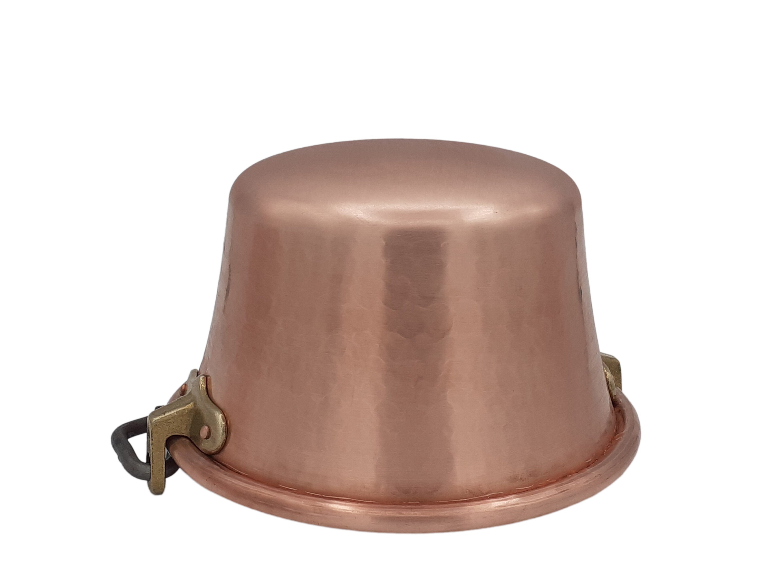 Handcrafted Copper Pot With Wrought Iron Handle 25 Cm Diameter Copper ...