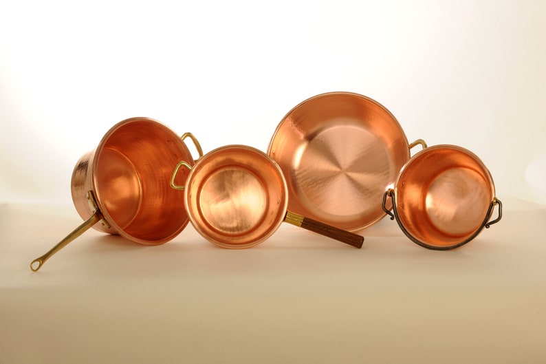 Handcrafted Copper Pot With Brass Handle 25 Cm Diameter Copper Pot ...