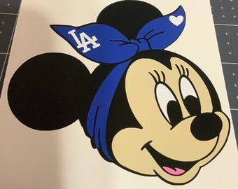 Dodgers Minnie Mouse - Etsy
