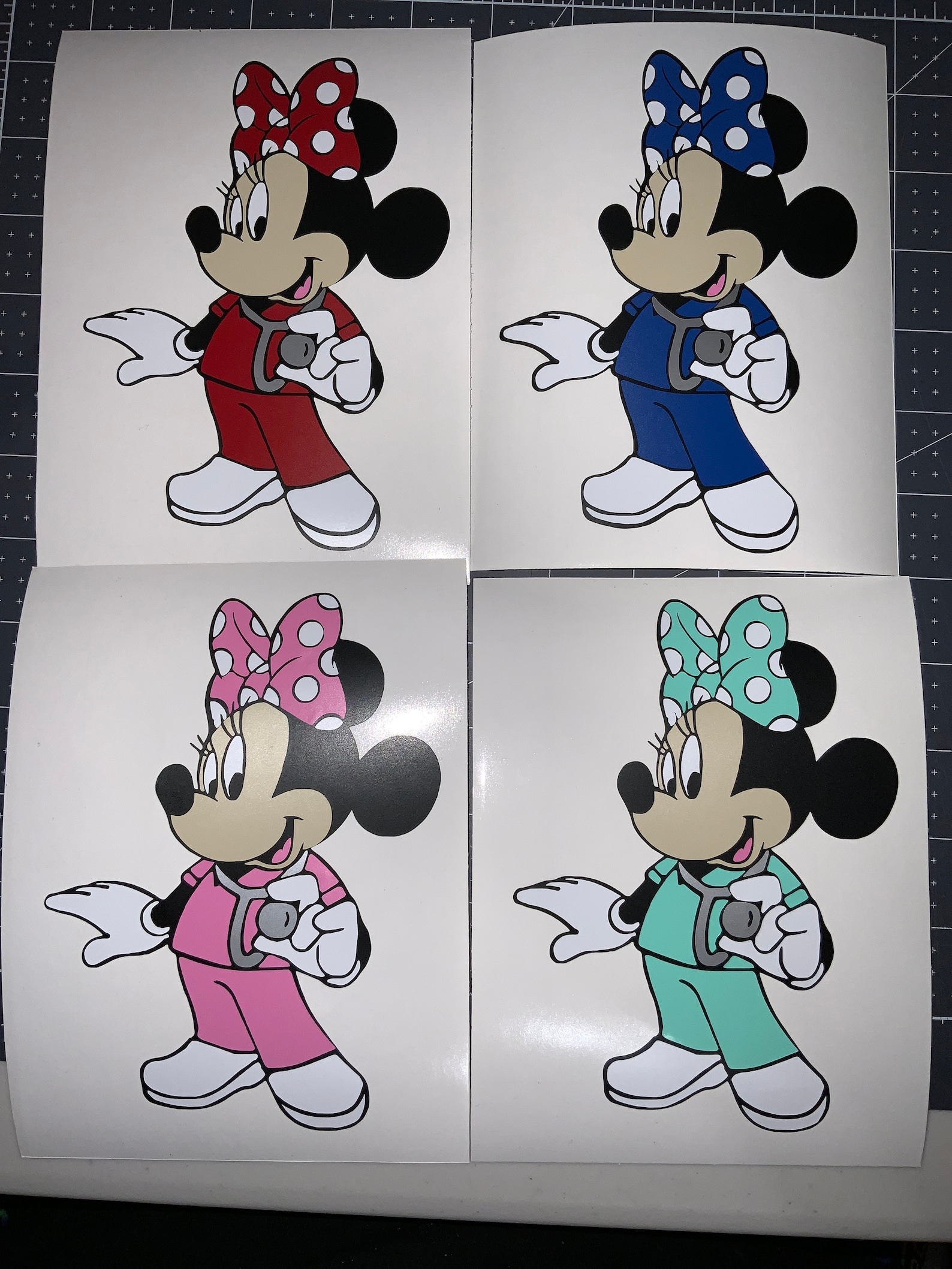 Minnie Mouse Inspired Nurse Permanent Decal/ Car Window/ - Etsy UK