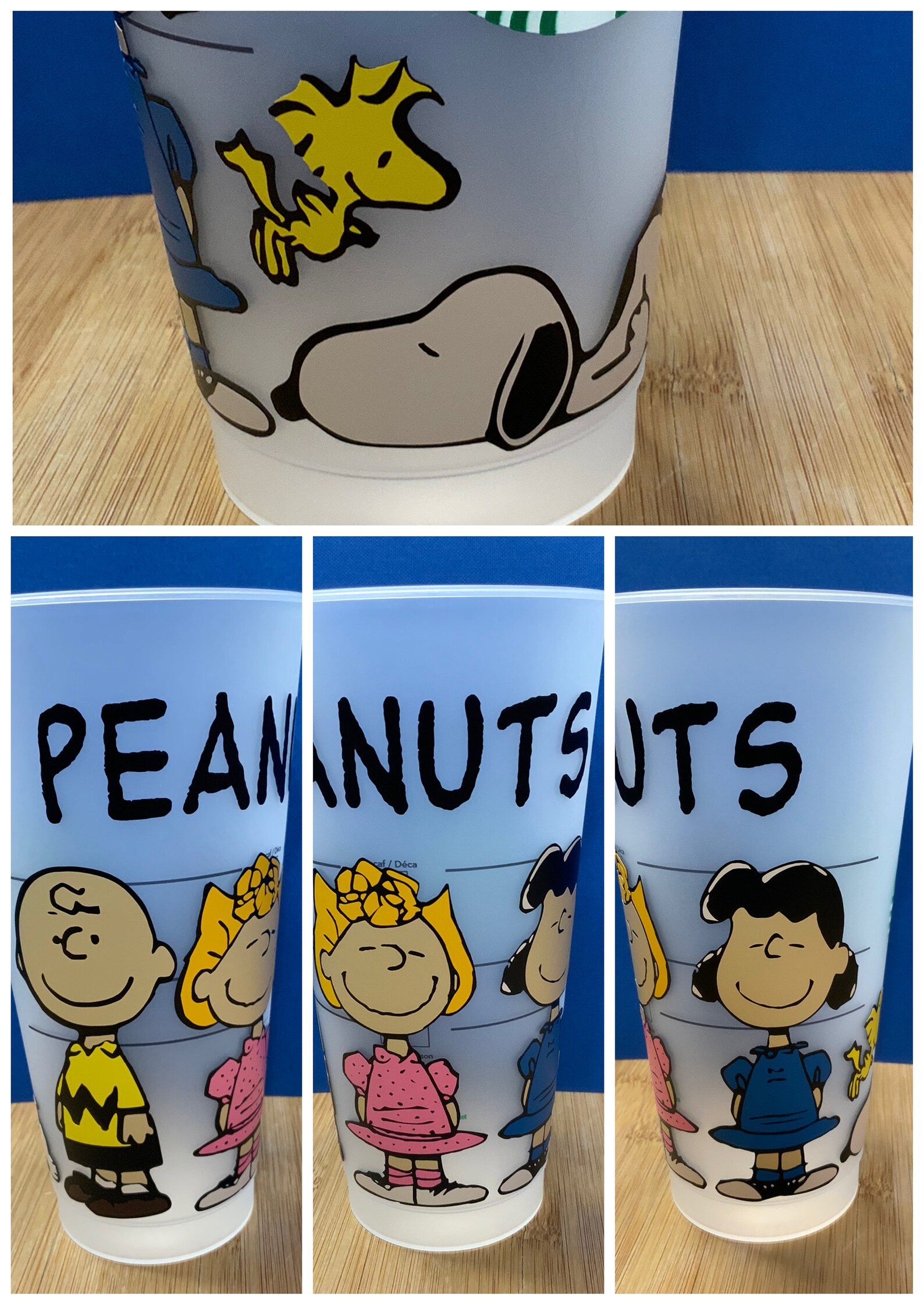NEW Charlie Brown peanuts Starbucks Reusable Cup. | Etsy