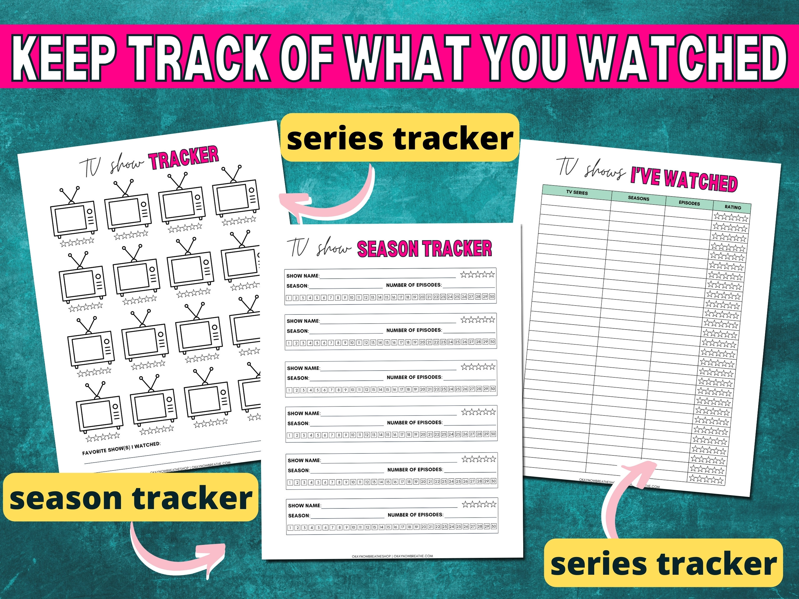 TV Show Tracker | Episode Tracker | TV Lover | TV Series Planner | Tv ...