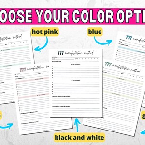 777 Manifestation Method | Law of Attraction Journal | Goal Setting ...