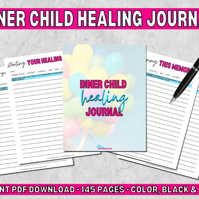 Inner Child Healing Worksheets Printable - Etsy