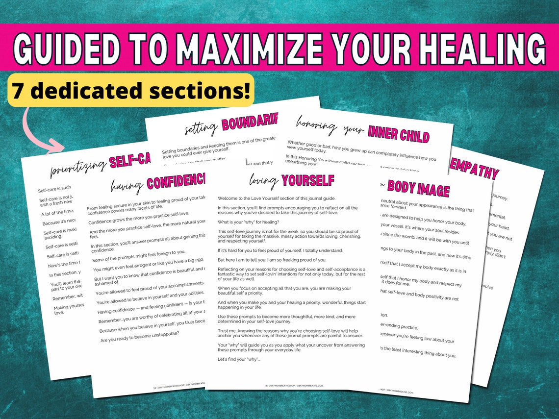 Self-love Journal Self-esteem Confidence Prompts Self-improvement Self ...