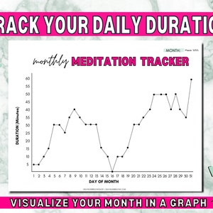 Meditation Tracker Printable | Daily Meditation Journal | Weekly ...