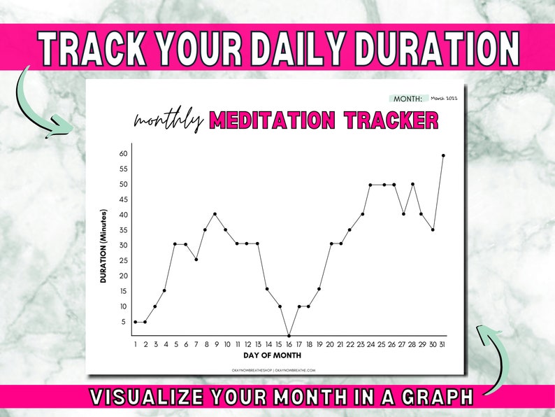 Meditation Tracker Printable | Daily Meditation Journal | Weekly ...