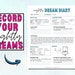 Sleep + Dream Tracker Printable Pack | Daily + Monthly Sleep Log ...