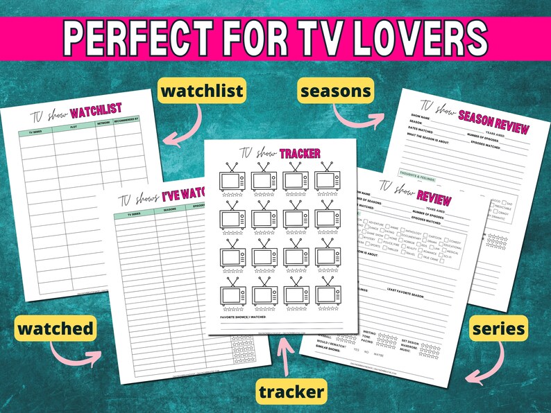 TV Show Tracker | Episode Tracker | TV Lover | TV Series Planner | Tv ...