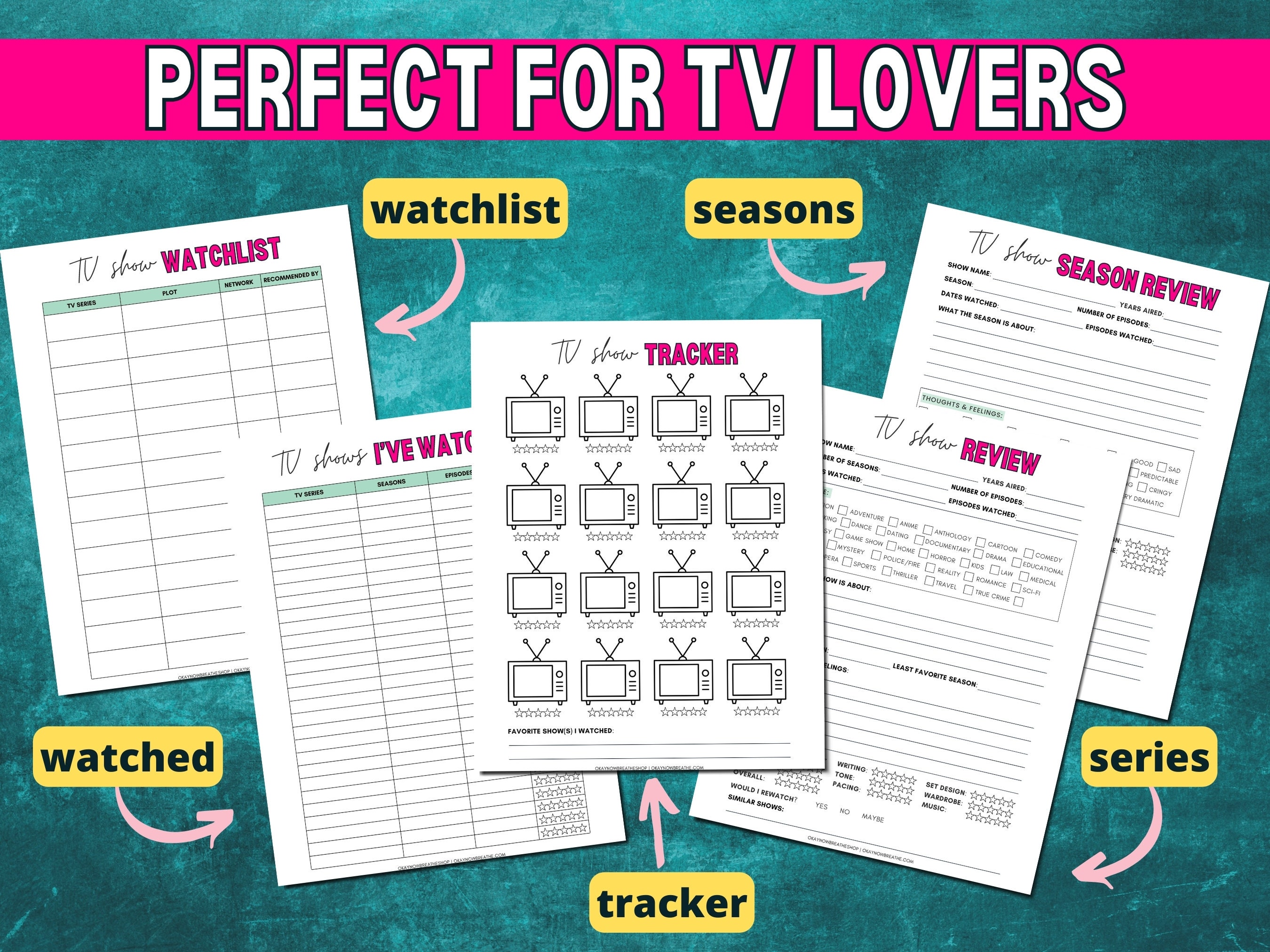 TV Show Tracker | Episode Tracker | TV Lover | TV Series Planner | Tv ...