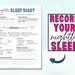 Sleep + Dream Tracker Printable Pack | Daily + Monthly Sleep Log ...