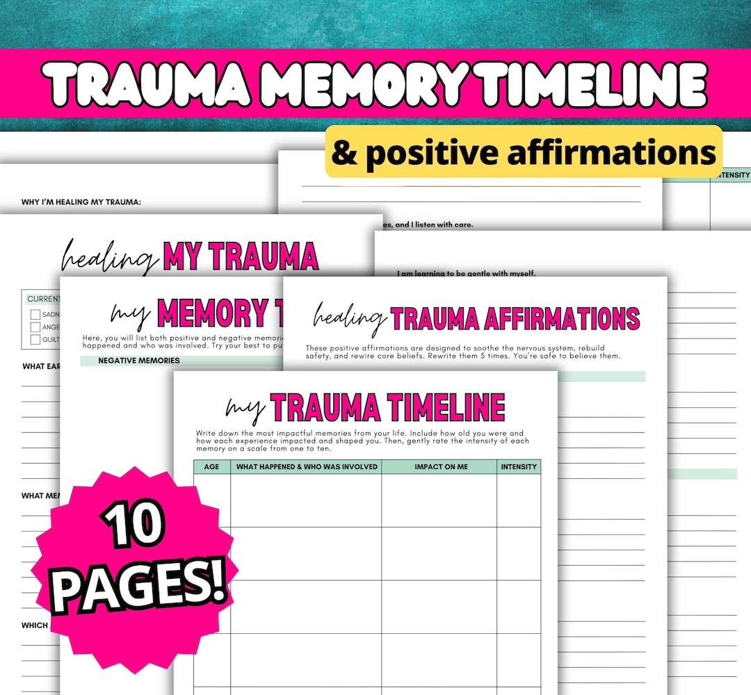 Trauma Timeline Workbook | C-PTSD Recovery Journal | Therapy Prep ...