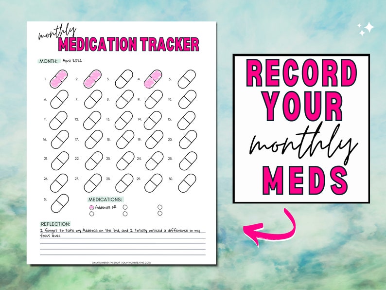 Medication List + Tracker | Printable Medication Log | Daily Medication ...