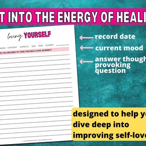 Self-love Journal | Self-esteem + Confidence Prompts | Self-improvement ...