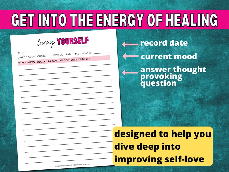 Self-love Journal Self-esteem Confidence Prompts Self-improvement Self ...