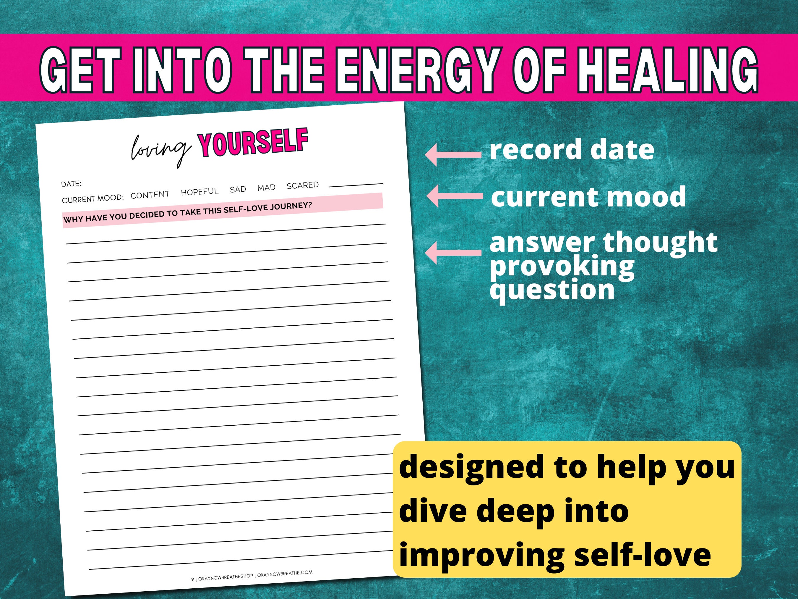 Self-love Journal Self-esteem Confidence Prompts Self-improvement Self ...