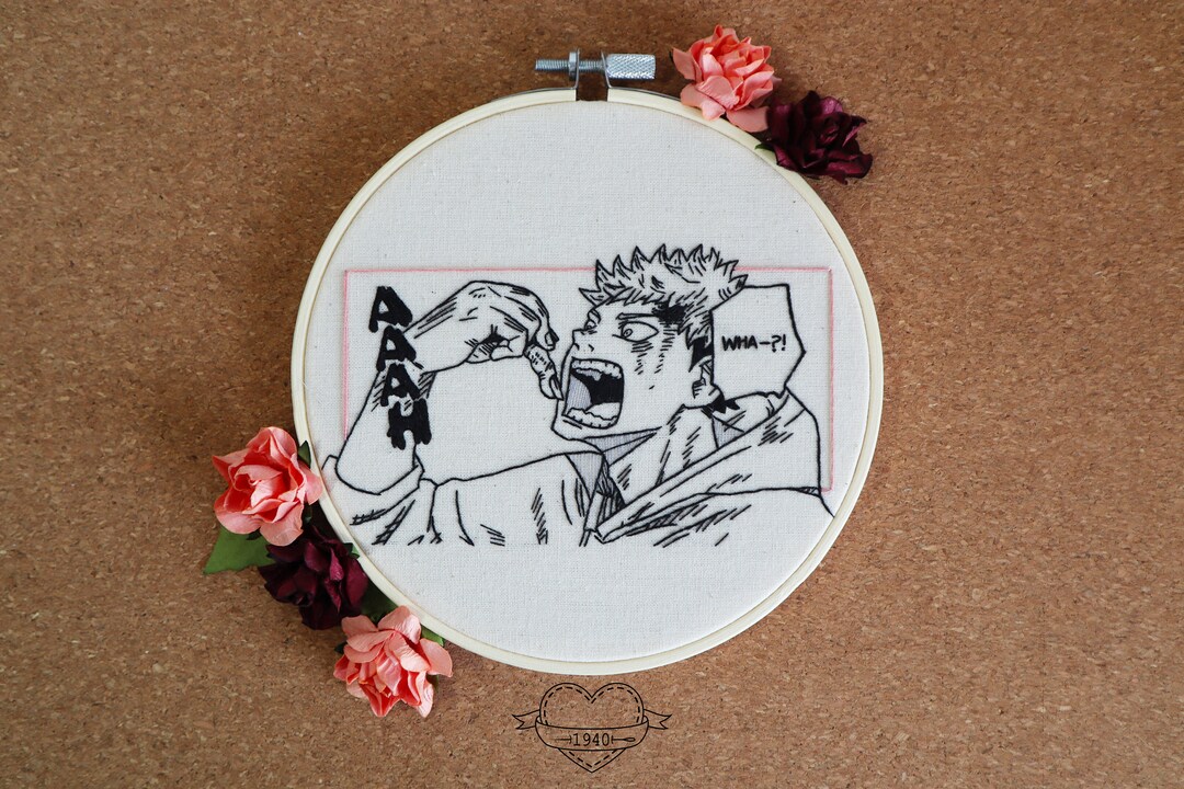 Yuuji Itadori (JUJUTSU KAISEN) Hand-embroidered 15cm - Etsy Canada