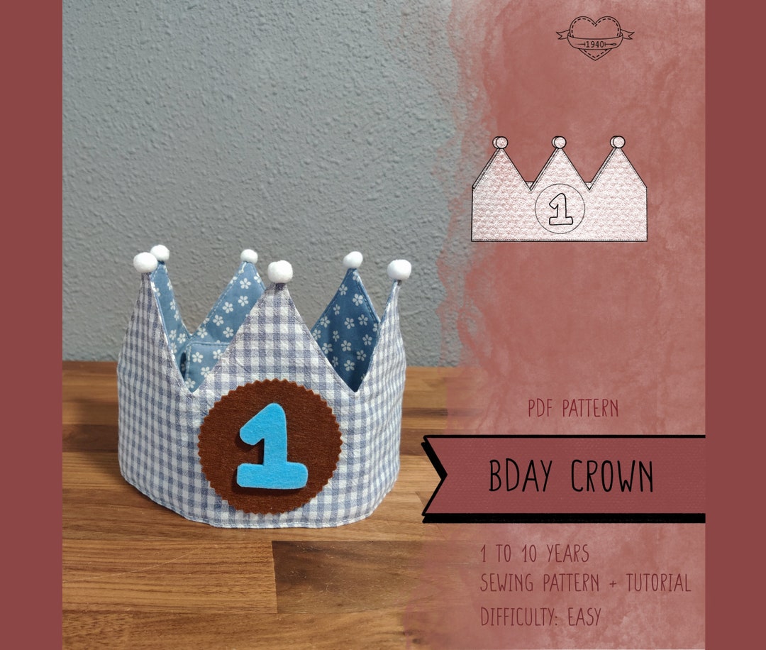 Birthday Crown // Pattern and Tutorial // Beginner Level - Etsy