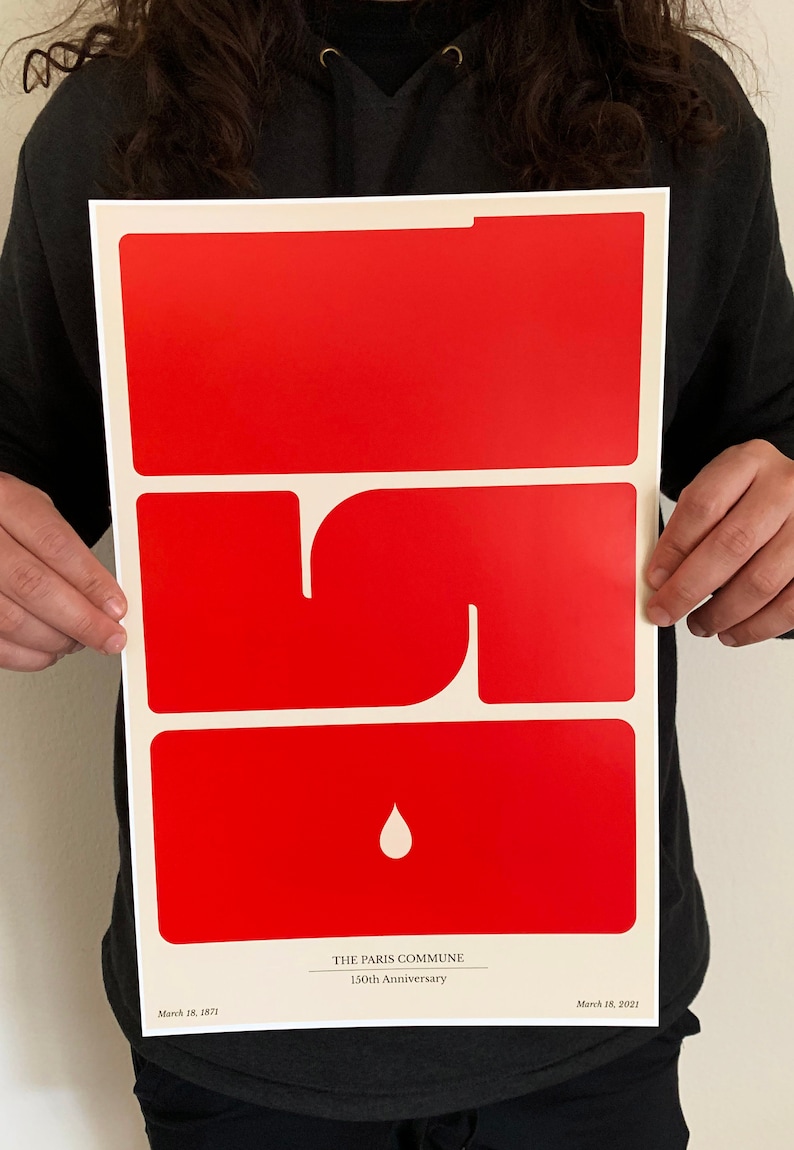 Paris Commune 150th Anniversary Poster - Etsy