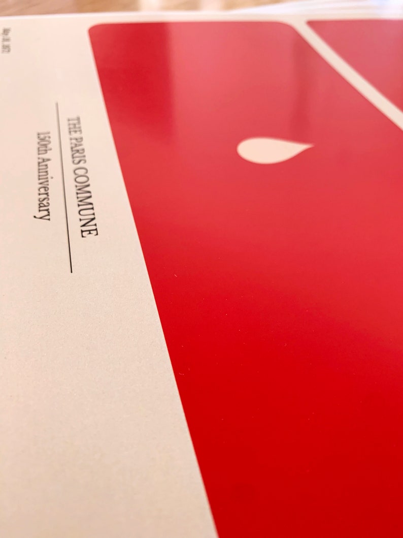 Paris Commune 150th Anniversary Poster - Etsy