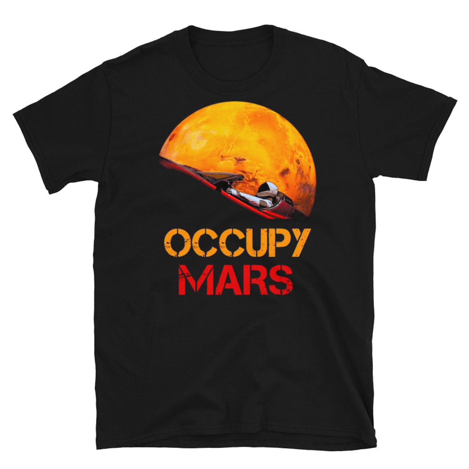 Occupy Mars Shirt Elon Musk T-Shirt SpaceX Shirt Space - Etsy.de