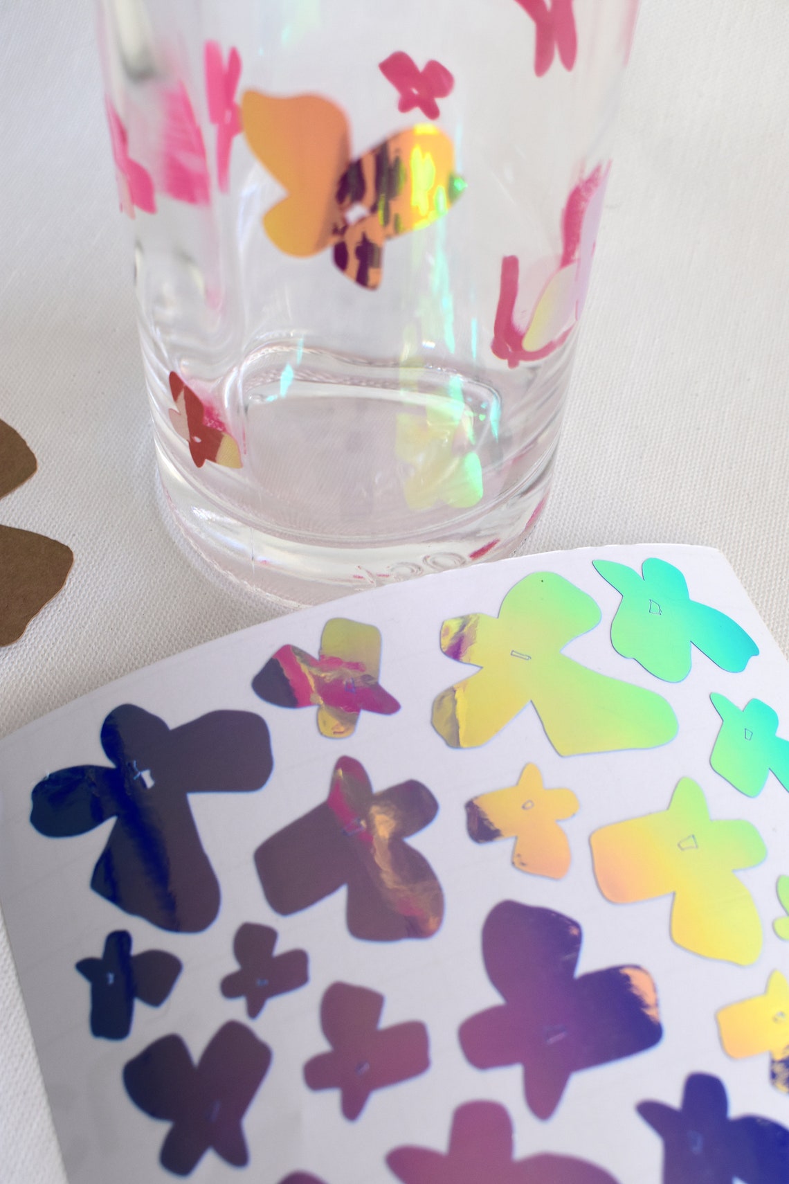 sticker-sheet-flowers-iridescent-art-stickers-etsy