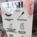 Acrylic Lash Aftercare Sign, Half Arch Treatment Sign, Lash Technician ...