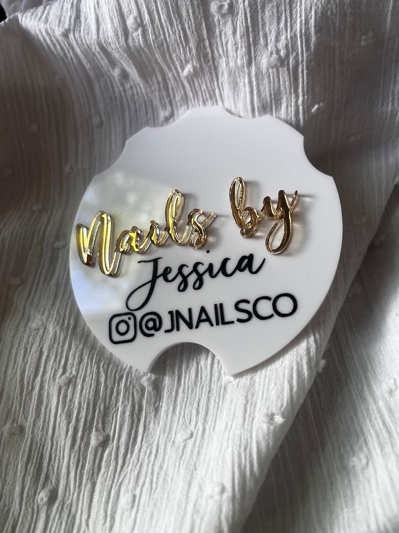 Nail Technician, Beauty Salon Prop, Nailfie Disc, Acrylic, Business ...