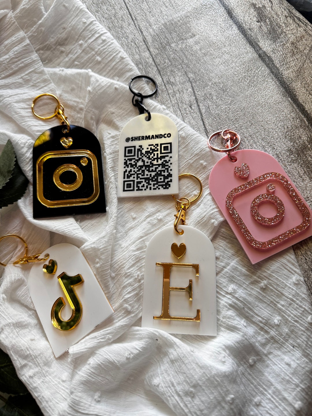 Business Qr Keyrings, for Beauty, Lash Techs, Nail Techs, Aesthetic ...
